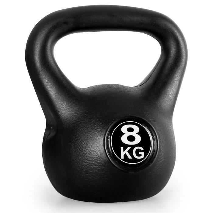 Klarfit Kettlebell Poids d'entrainement haltères rondes 8kg - Cdiscount ...