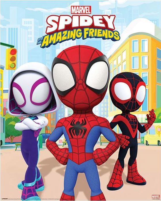 SPIDEY AND HIS AMAZING FRIENDS - POWER OF 3 - 40x50cm - Affiche ...