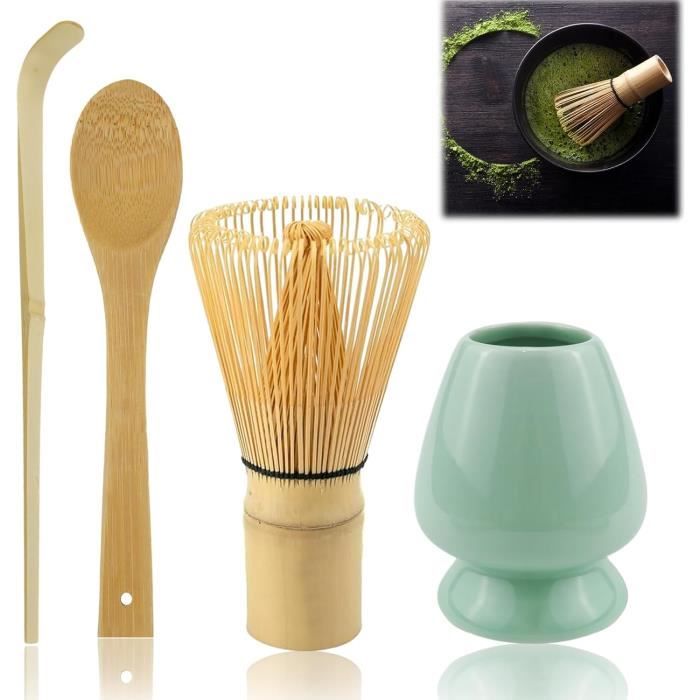 Fouet Matcha Ensemble De 4 Pièces, Cuillère À Thé, Fouet Chasen, Kit ...