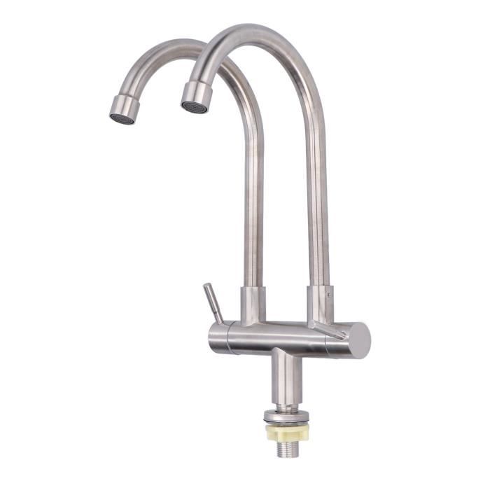 Dioche Robinet d'évier Robinet de lavabo G1/2 universel rotatif en ... Dioche Robinet d'évier Robinet de lavabo G1/2 universel rotatif en ...