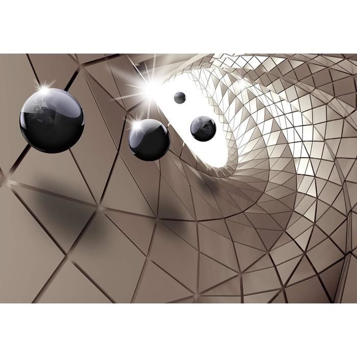 Papier Peint Intissé 3D Effet Abstrait Abstraction 250X175 Cm ...