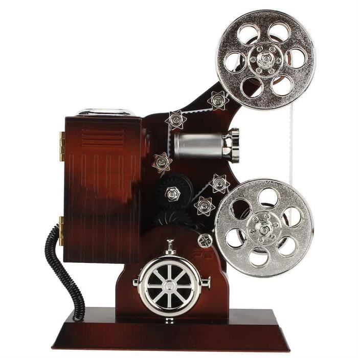 Boîte à musique de projecteur de film vintage Boîte à musique à bijoux ...