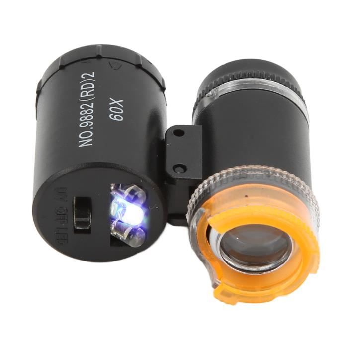 Fafeicy Mini Microscope 60x Mini Microscope Fonction de détection d ...