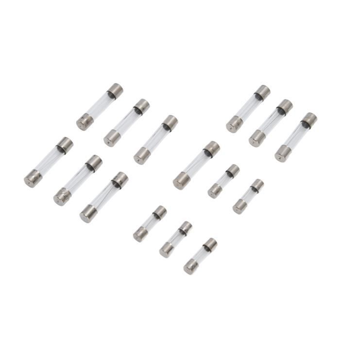 GOTOTOP Kit d'assortiment de fusibles en verre Kit d'assortiment de tubes de soufflage rapide ...