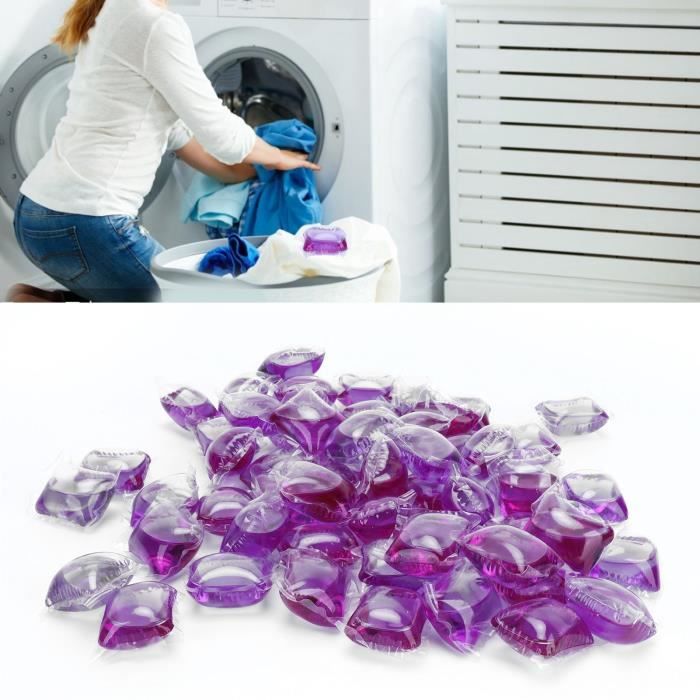 Dosette de lessive 60pcs Capsule de Perle à Linge 8g Nettoyant de ...