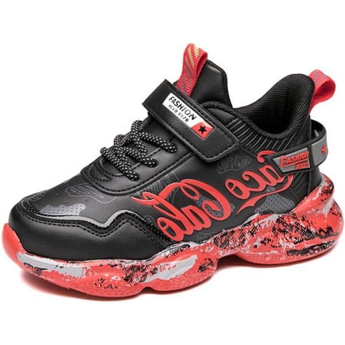 Basket Enfant Sport Enfants Chaussure Course Rouge - Mixte - Enfant ...