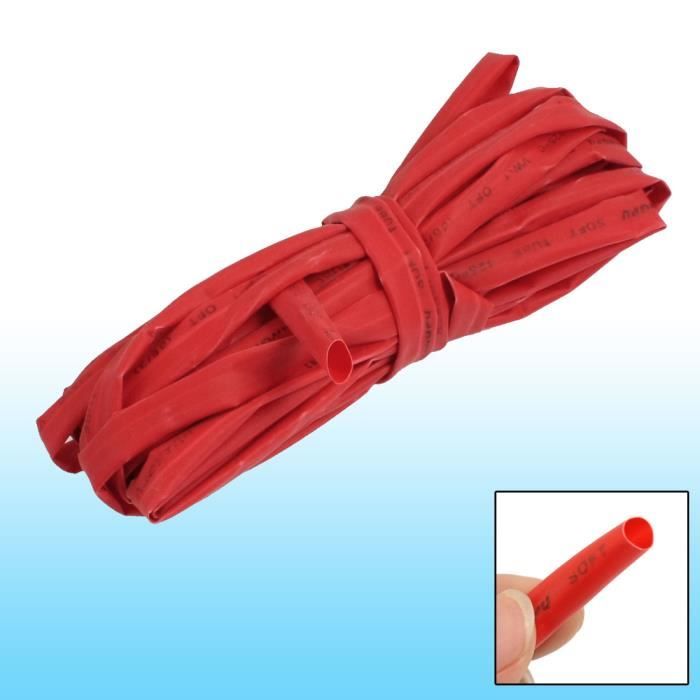 SOURCING MAP Tube Gaine thermorétractable 6mm Diamètre 2:1 Ratio 5m ...