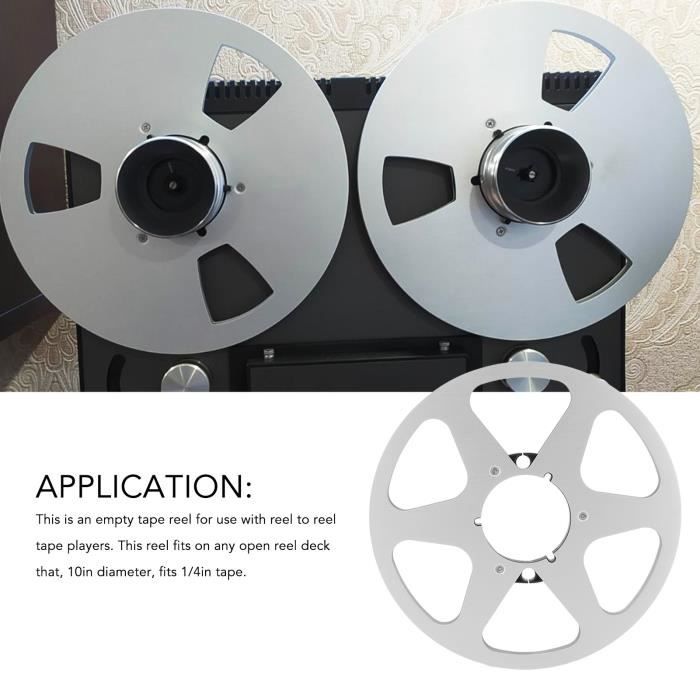 ZER-10 Inch Open Reel Takeup Reel 6 Holes Sound Aluminum Takeup Reel ...