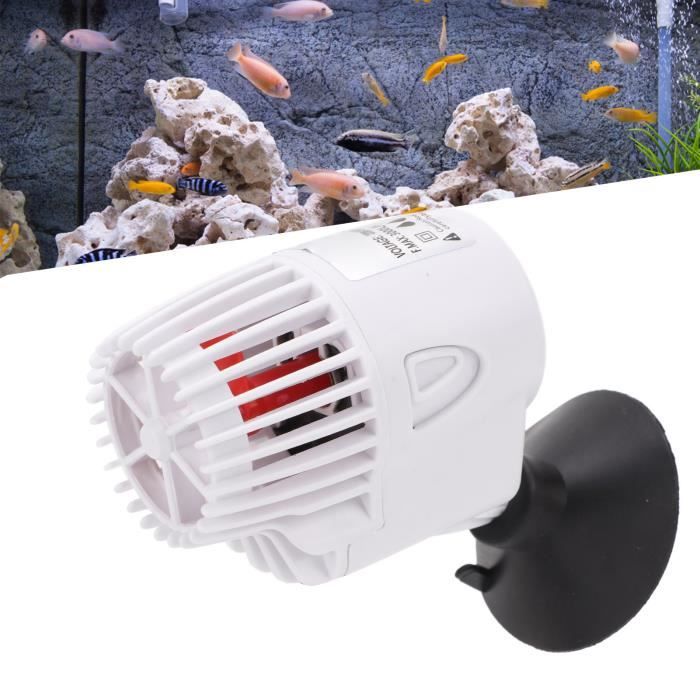 JIA Pompe à eau submersible de circulation Aquarium Wavemaker 360 Degrés Rotation Blanc(EU Plug ...