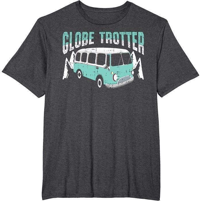 Globe Trotter Van Voyage Aventure Planète Homme Femme Cadeau T-Shirt ...