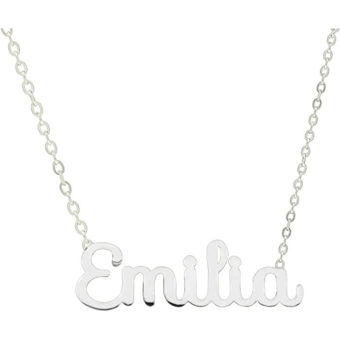Collier Pour Femme Avec Nom Personnalisé En Acier Inoxydable Avec Boîte ...