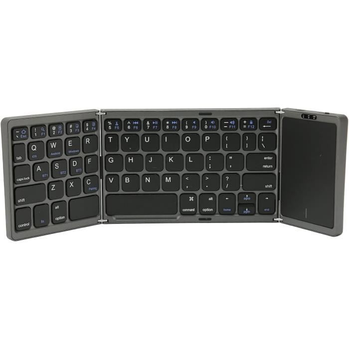 Clavier Bluetooths Pliable, Clavier Sans Fil Portable Triple Pliable ...