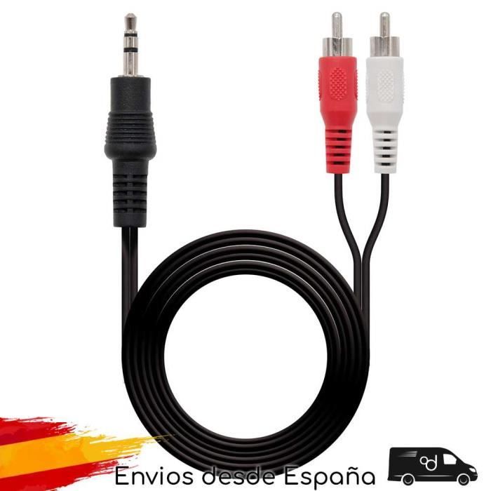 Nanocable 10240301 15m Cable Adaptateur Jack 35mm vers 2 RCA MM-M ...