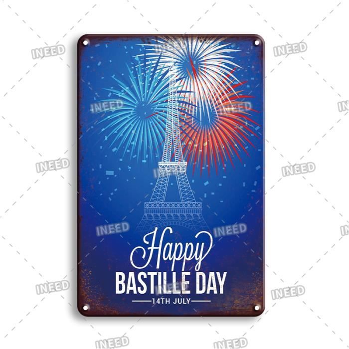 Affiche en étain en forme de drapeau américain,Plaque décorative ...
