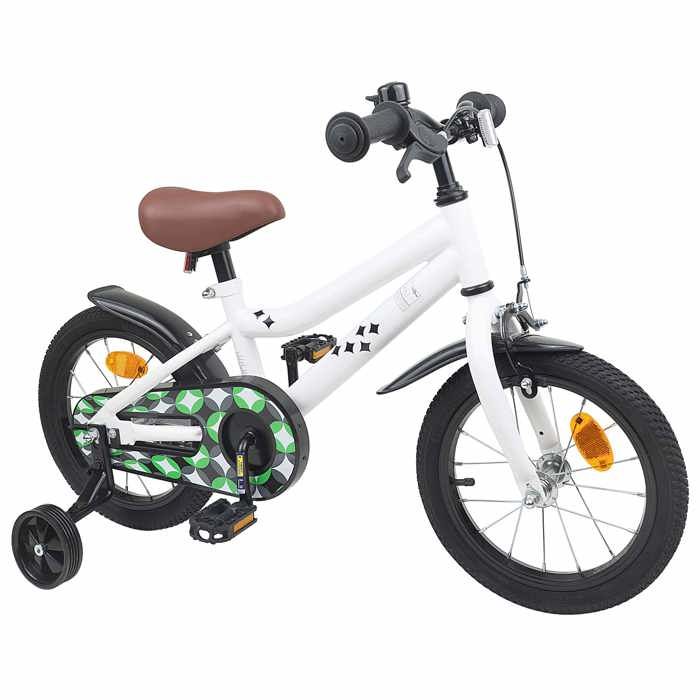 Vélo pour Enfants 14 Pouces pour les 3-5 ans - vidaXL - acier - blanc ...
