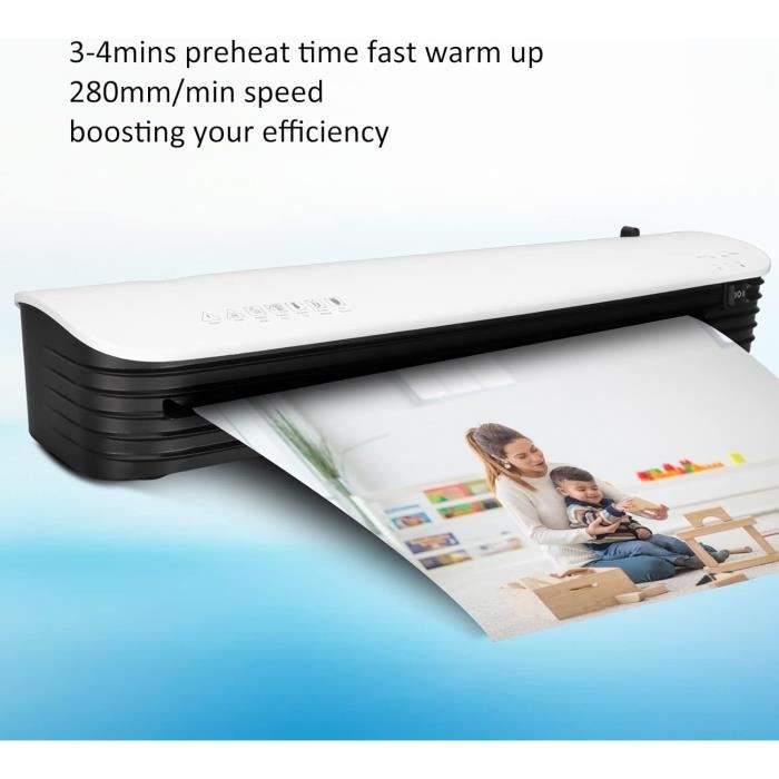 Machine à Plastifier, Système à 2 Rouleaux en Mode Chaud et Froid A3 ...