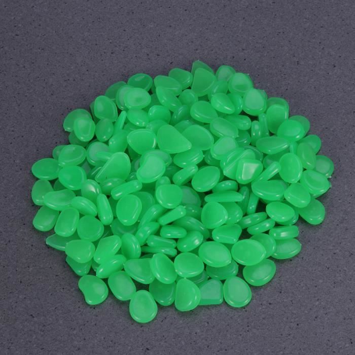 300pcs pavés lumineux cailloux pierres brillent dans l'obscurité pour ...