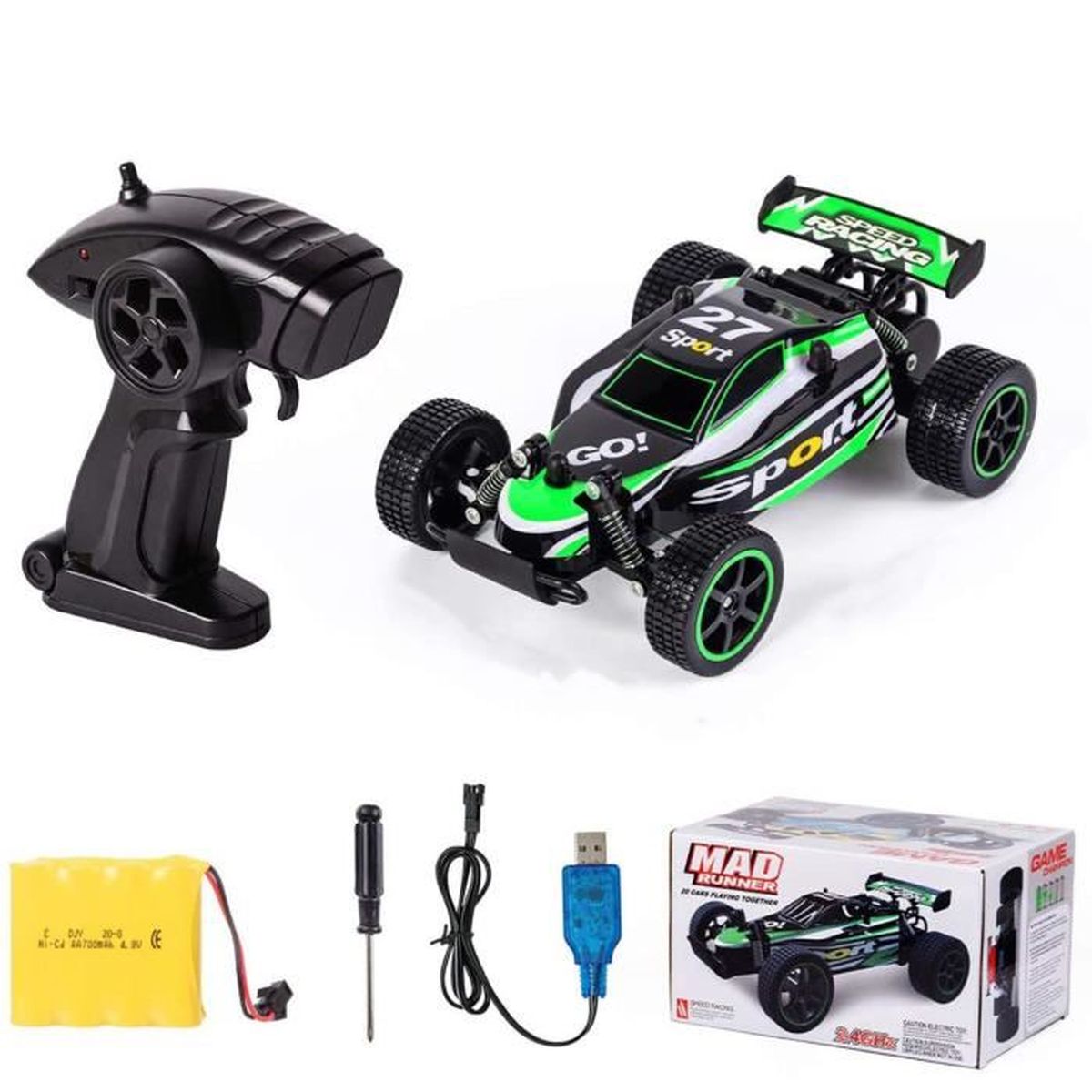 RC Voiture Telecommandé, Voiture Electrique Enfant 1:20pour 6-12 Ans À ...