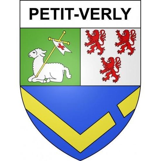 Petit-Verly 02 ville sticker blason écusson autocollant adhésif ...