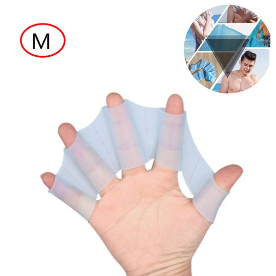 1 paire de doigts palmés en silicone unisexe adultes enfants gants de ...
