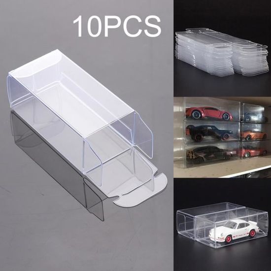 Kit Modelisme A Construire PCSNH 10 Pcs PVC Clear Toy Car Model Box 1/ ...