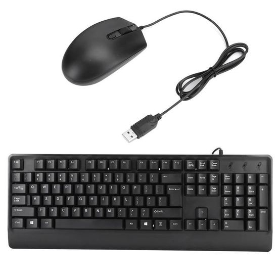 Clavier Souris Set USB Filaire Business Office Ergonomique 800-1200 ...