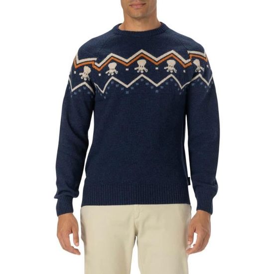 Pull El Pulpo Saint Stone pour Homme Bleu Marine Blue - Cdiscount Prêt ...