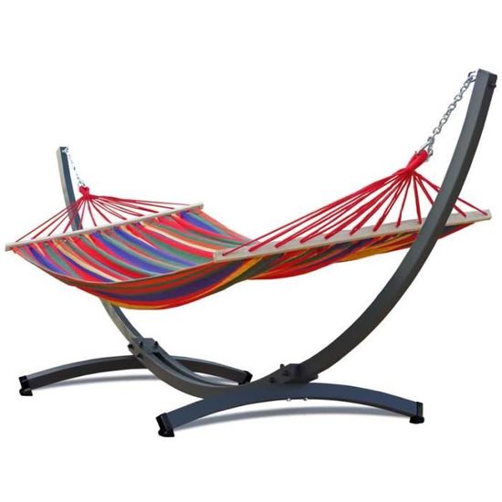 Potenza® Hamac avec Support en ALUMINIUM pour 2 personnes- Démontable ...