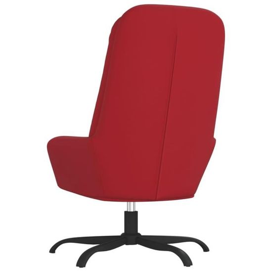 FAN - Fauteuils - Chaise de relaxation Rouge bordeaux Velours - HAUTE ...