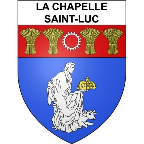 La Chapelle-Saint-Luc 10 ville sticker blason écusson autocollant ...