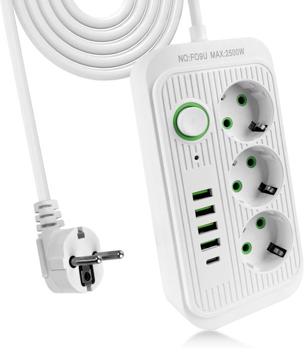 Multiprise Electrique, Bloc Multiprise, Multiprise Parasurtenseur, 3 ...