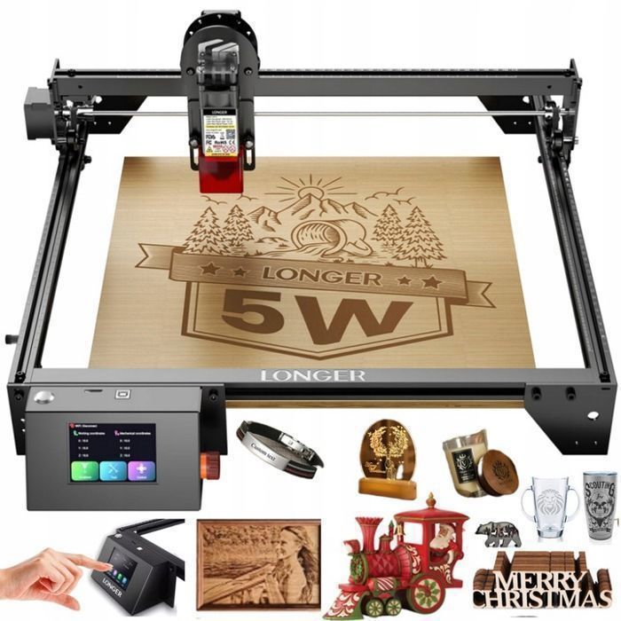 Graveur laser LONGER RAY5 5.5W - Découpe laser ultra-précise de 0,08 mm ...