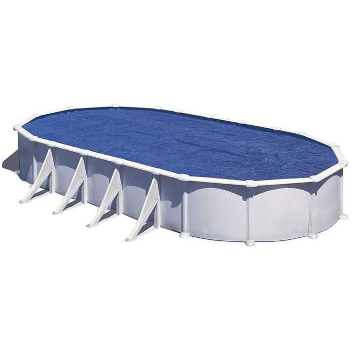 Bâche à bulles 400 microns pour piscine acier ovale 10,00 x 5,50 m ...