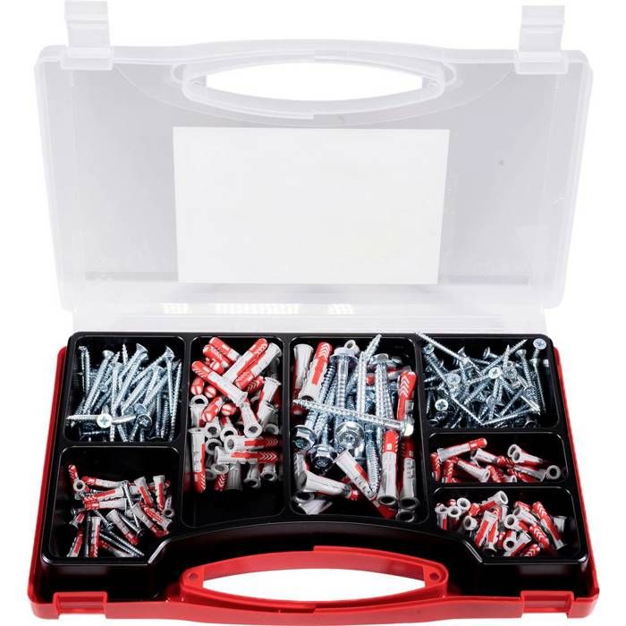 Boîte de rangement - FISCHER - Meister-Box XL - 210 pièces - Plastique ...