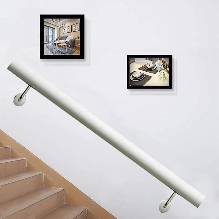 Main Courantes Escalier Main courante blanche - Kit complet de barre d ...