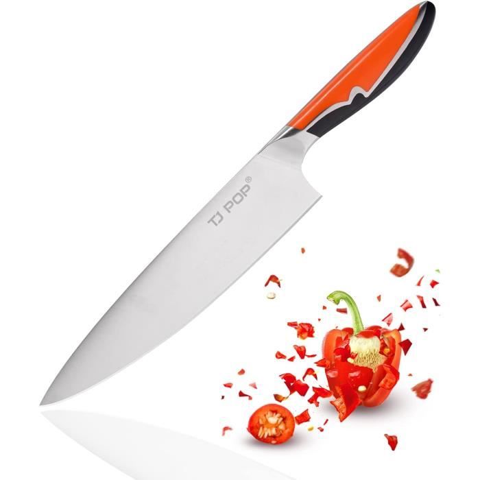 Couteau De Chef Professionnel - TJ POP - Couteau À Viande Ultra Pointu ...