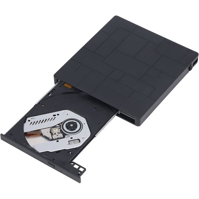 Lecteur DVD Externe, Graveur Graveur DVD-CD-VCD-DL-CDA-SVCD Portable ...