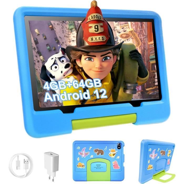 Tablette Tactile 10 Pouces Android 12 GMS, Tablette Enfants 4Go RAM+ ...