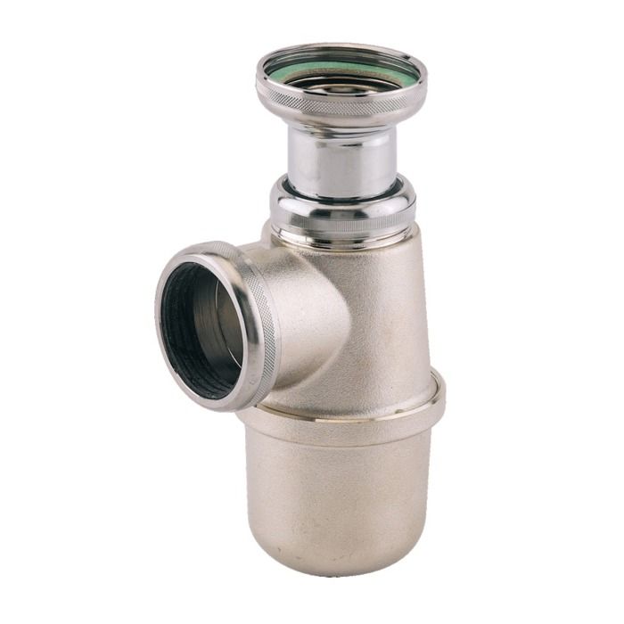 Siphon evier réglable sortie D40 laiton chromé - VALENTIN - 36720000900 ...