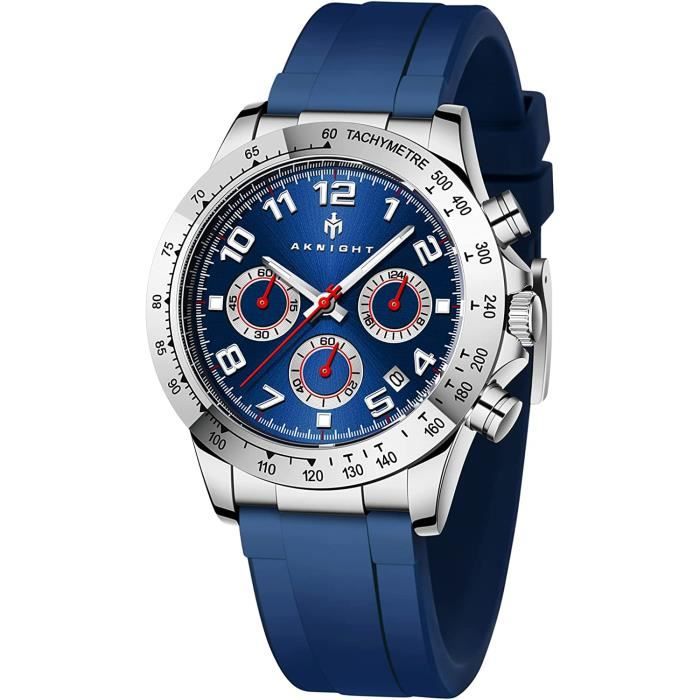 Montre Homme Mouvement À Quartz 3Atm Montre Homme Etanche Bracelet En ...