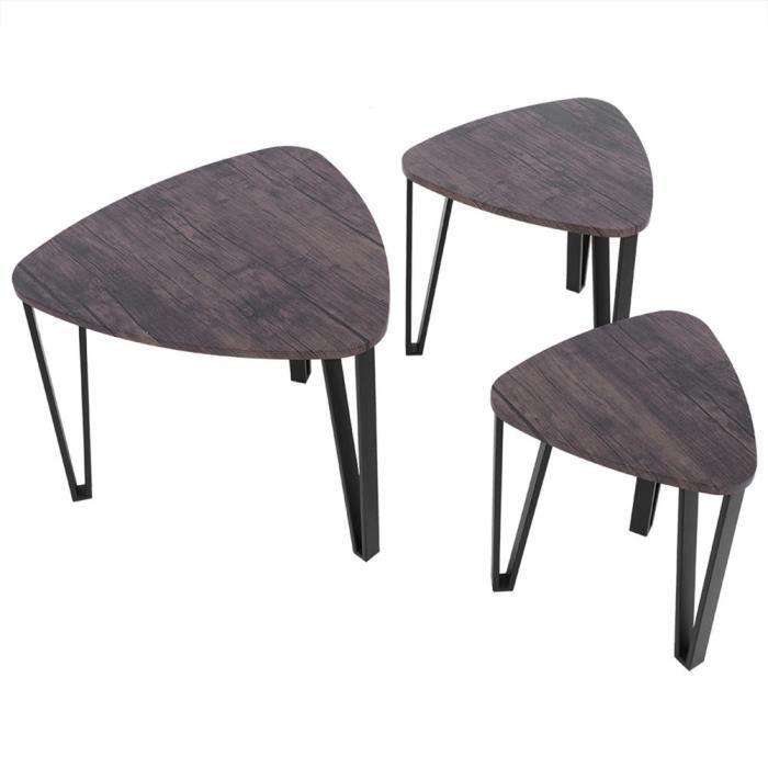 Rumeng©Tables Basses Gigognes Table café Triangle Table d'Appoint Table ...