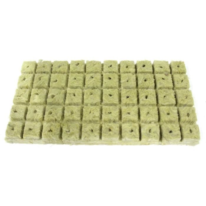 BeGrit 1 inch Rockwool Cubes Propagation Cubes with Planting Holes ...