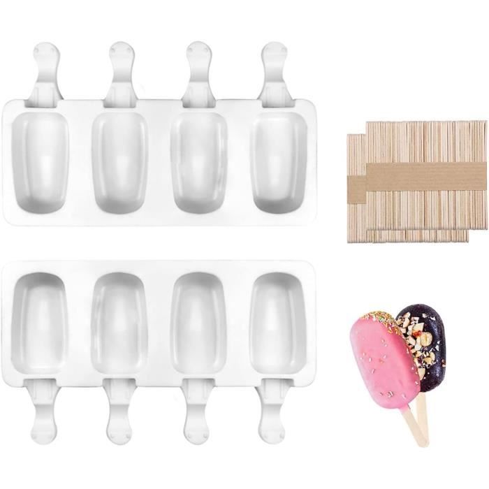 Moule À Glace En Silicone, 2 Pièces Moule À Popsicle, Con 100 Pcs ...