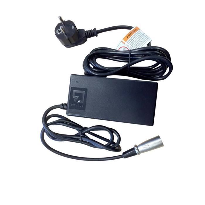Chargeur trottinette électrique Citybug 2/SE/E101/EVO/ES102 - noir ...