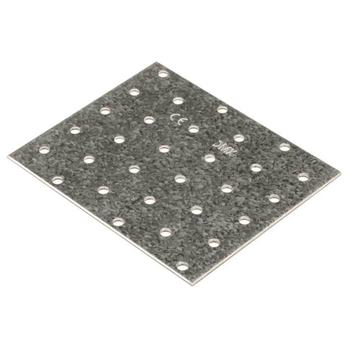 EQUERRE DE FIXATION - Plaques perforées 20 pcs 2 mm 120x100 mm acier ...