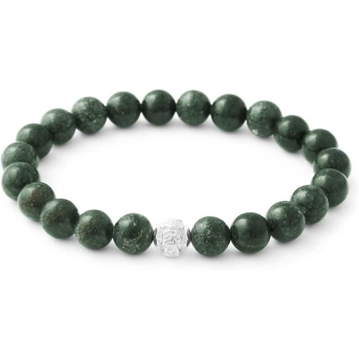 Bracelet En Pierre Naturelle Véritable Avec Perle En Argent Sterling ...