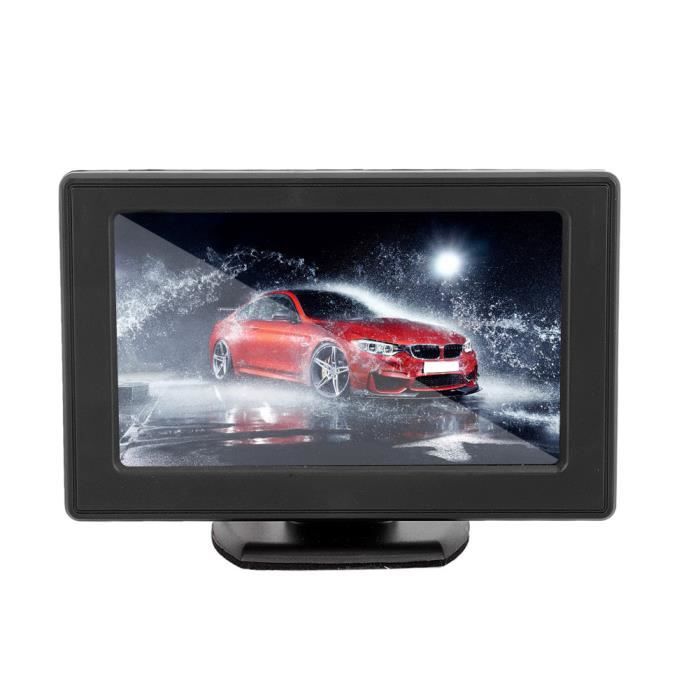 GOTOTOP Moniteur de voiture 4.3in 3W TFT écran LCD voiture rétroviseur ...