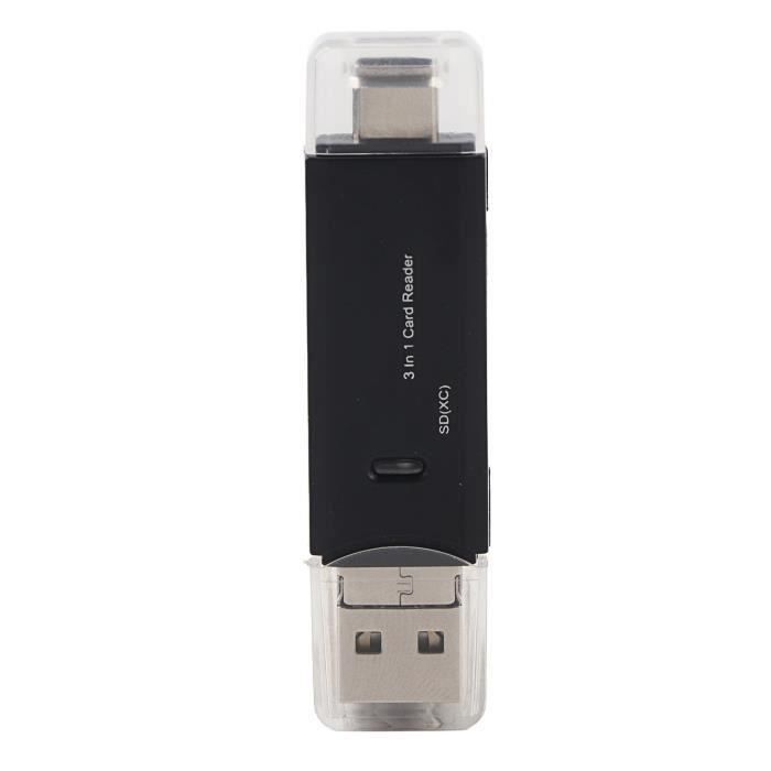 Betian-Lecteur de cartes Lecteur de Carte Micro USB Multifonction 3 en ...