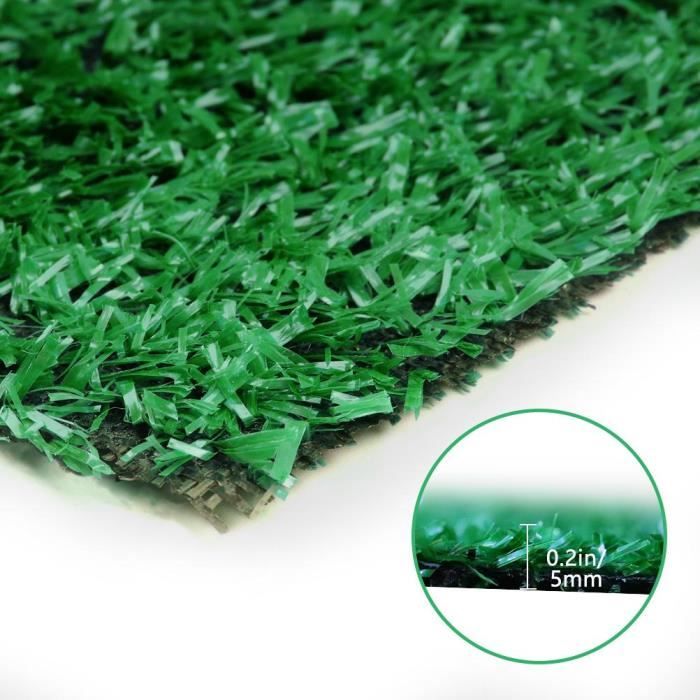 Tapis de gazon artificiel - Mothinesst - 1x2M - Antidérapant - Confortable - Facile à nettoyer ...