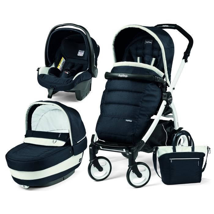TRIO BOOK PEG PEREGO ELITE LUXE BLUE (Chassis bp 51 blanc/noir ...